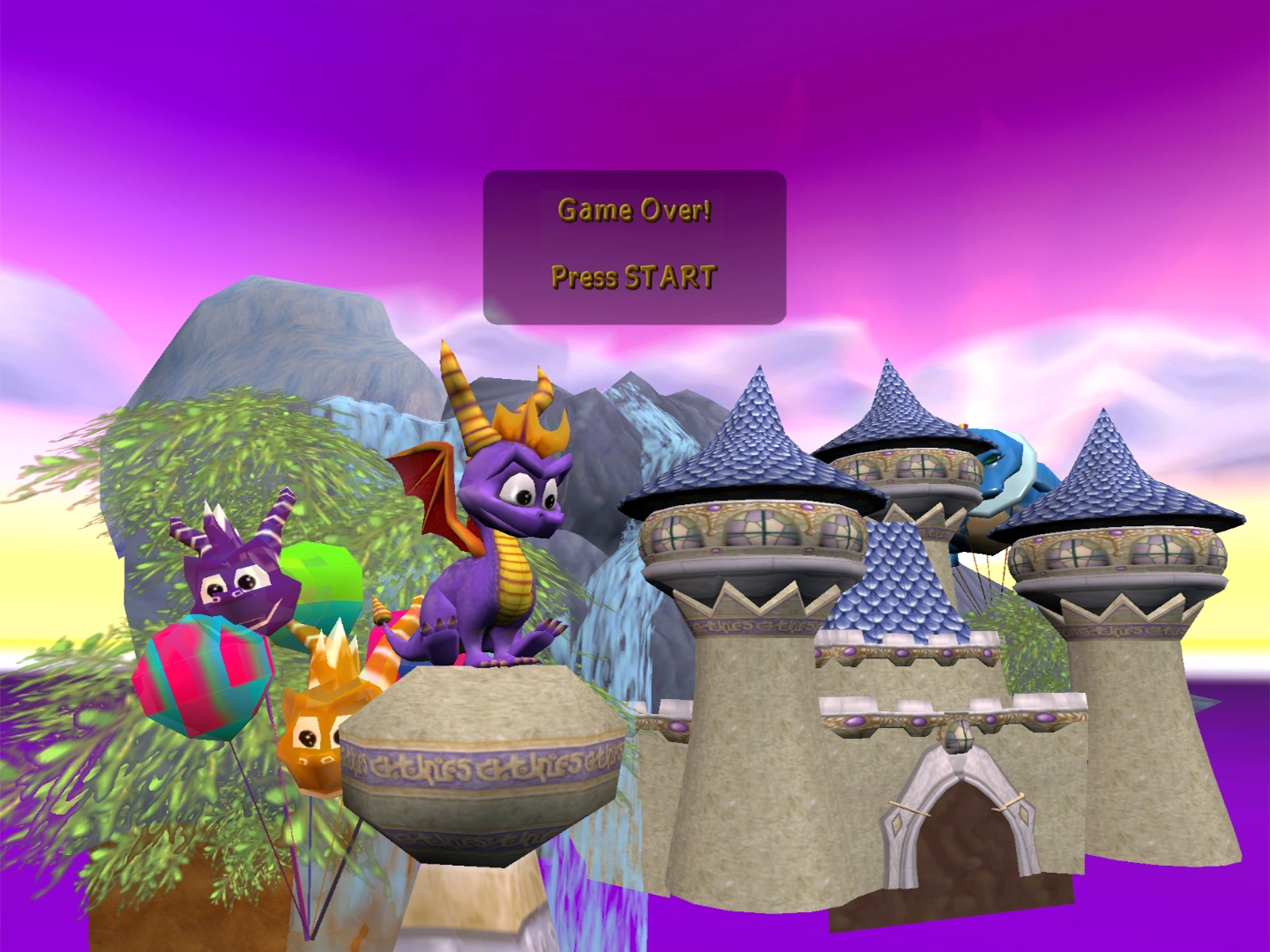 Image - Spyro ETD Game Over 4x3.png | Game Over Dex Wiki | FANDOM ...