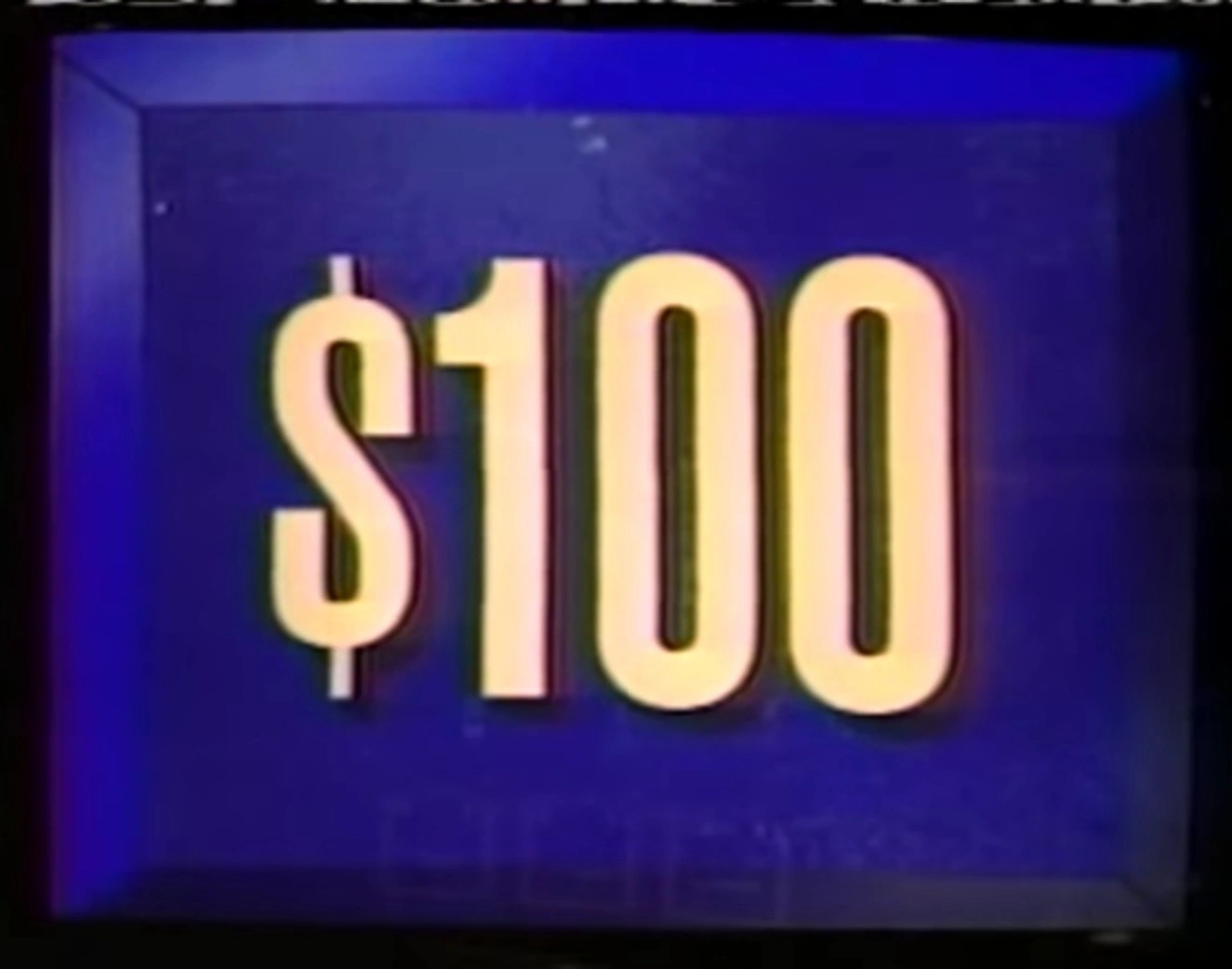 Image - Jeopardy! first bordered $100 dollar figure.png | Game Shows ...