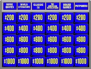Jeopardy!/Game Board | Game Shows Wiki | Fandom