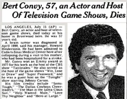 Bert Convy | Game Shows Wiki | Fandom