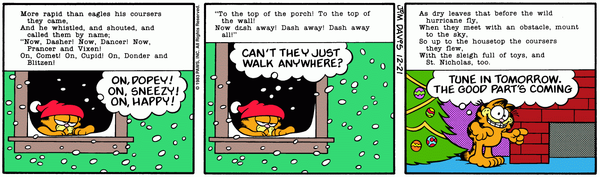 Garfield, December 1983 comic strips | Garfield Wiki | Fandom