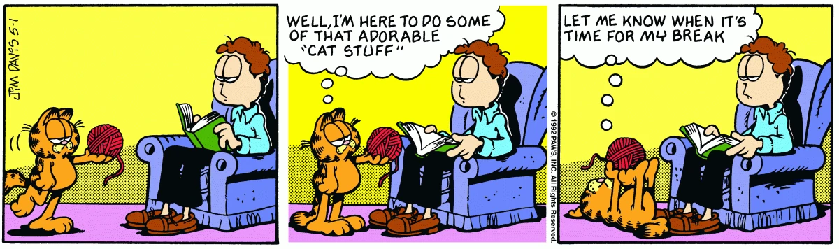 Garfield, May 1992 comic strips | Garfield Wiki | Fandom