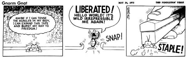 Gnorm Gnat, 1973 comic strips | Garfield Wiki | Fandom