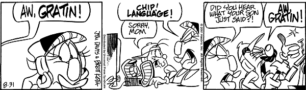 Mr. Potato Head, August 2001 comic strips | Garfield Wiki | Fandom