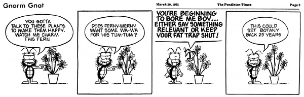 Gnorm Gnat, 1975 comic strips | Garfield Wiki | Fandom