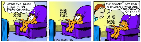 Garfield, November 1994 comic strips | Garfield Wiki | Fandom