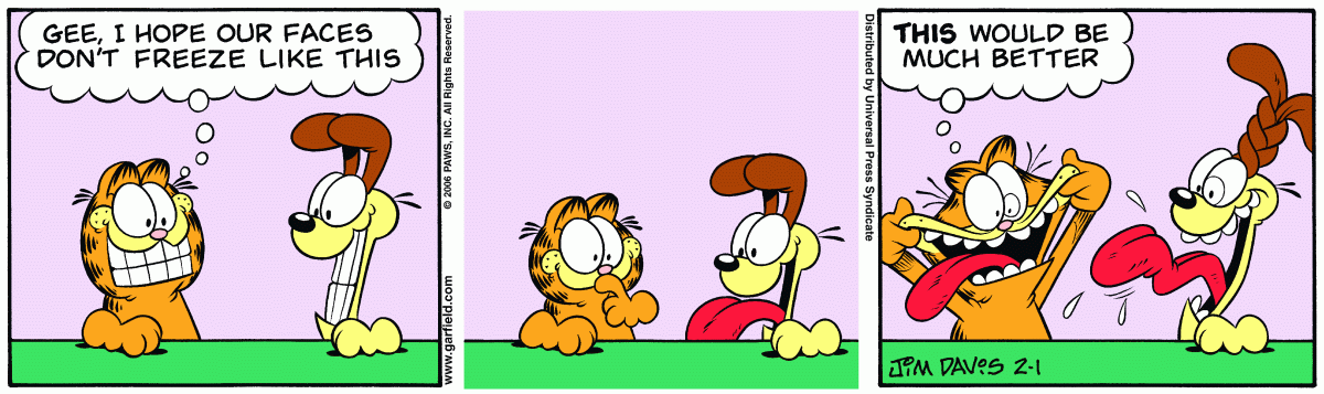 Garfield, February 2006 comic strips | Garfield Wiki | Fandom