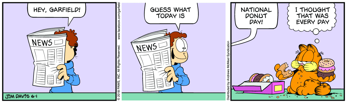 Garfield June 2018 Comic Strips Garfield Wiki Fandom Powered By Wikia
