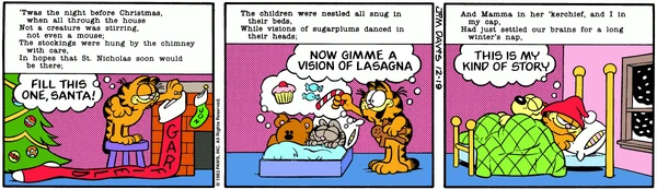 Garfield, December 1983 comic strips | Garfield Wiki | Fandom