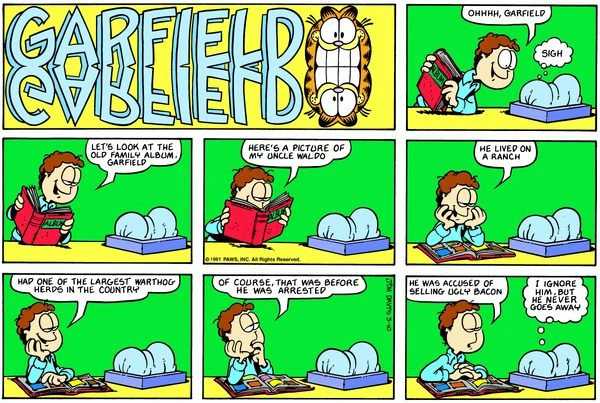 Garfield, March 1991 comic strips | Garfield Wiki | Fandom