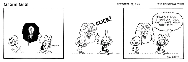 Gnorm Gnat, 1973 comic strips | Garfield Wiki | Fandom