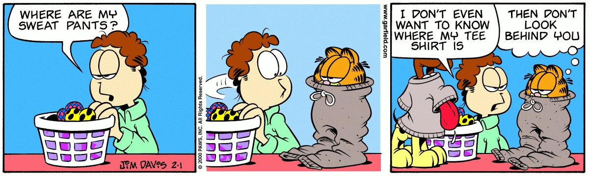 Garfield, February 2000 comic strips | Garfield Wiki | Fandom