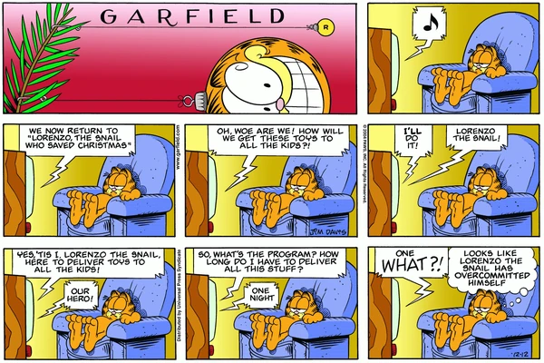 Garfield, December 2004 comic strips | Garfield Wiki | Fandom