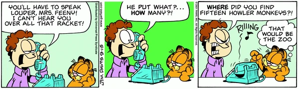 Garfield, September 2001 comic strips | Garfield Wiki | Fandom