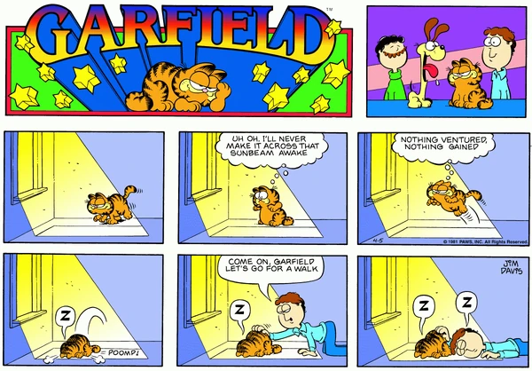 Garfield, April 1981 comic strips | Garfield Wiki | Fandom