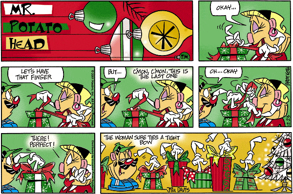 Mr. Potato Head, December 2001 comic strips | Garfield Wiki | Fandom