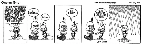 Gnorm Gnat, 1973 comic strips | Garfield Wiki | Fandom