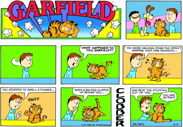 Garfield, May 1981 comic strips | Garfield Wiki | Fandom