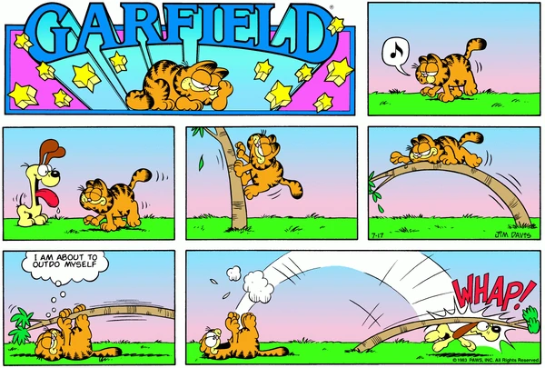 Garfield, July 1983 comic strips | Garfield Wiki | Fandom