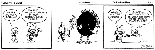 Gnorm Gnat, 1974 comic strips | Garfield Wiki | Fandom