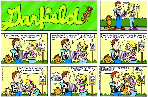 Garfield, July 1995 comic strips | Garfield Wiki | Fandom