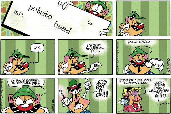 Mr. Potato Head, February 2003 comic strips | Garfield Wiki | Fandom