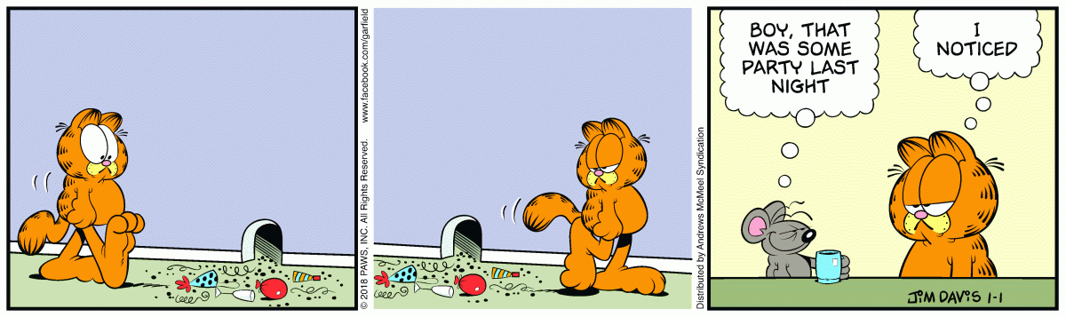 Garfield, January 2018 comic strips | Garfield Wiki | Fandom