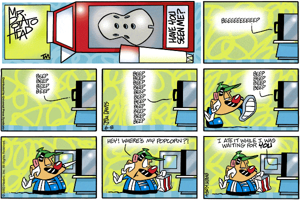 Mr. Potato Head, June 2003 comic strips | Garfield Wiki | Fandom