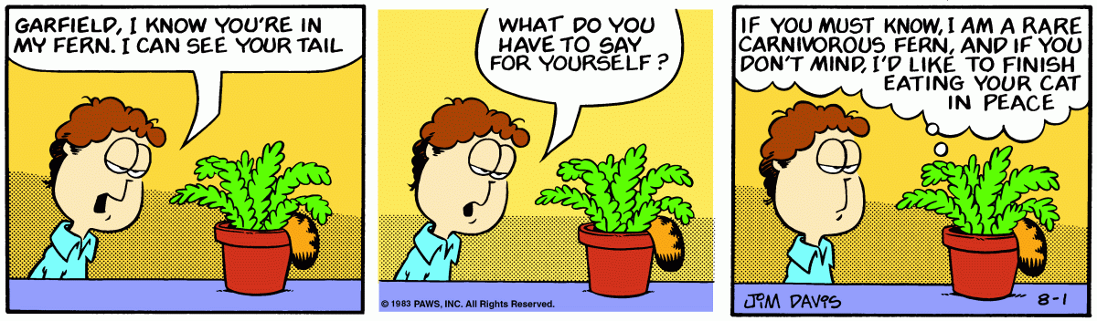 Garfield August 1983 Comic Strips Garfield Wiki Fandom
