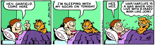 Garfield, August 1986 comic strips | Garfield Wiki | Fandom