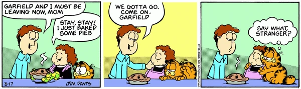 Garfield, March 1984 comic strips | Garfield Wiki | Fandom