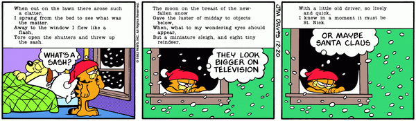 Garfield, December 1983 comic strips | Garfield Wiki | Fandom