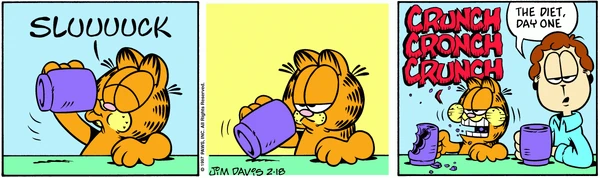 Garfield, February 1997 comic strips | Garfield Wiki | Fandom
