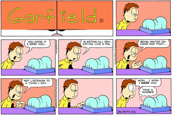 Garfield, August 2004 comic strips | Garfield Wiki | Fandom
