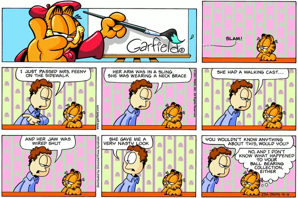 Garfield, September 2001 comic strips | Garfield Wiki | Fandom