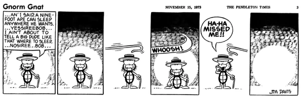 Gnorm Gnat, 1973 comic strips | Garfield Wiki | Fandom