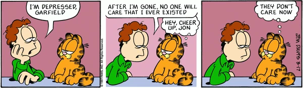 Garfield, March 1997 comic strips | Garfield Wiki | Fandom