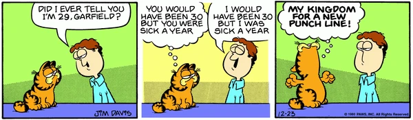 Garfield, December 1980 comic strips | Garfield Wiki | Fandom