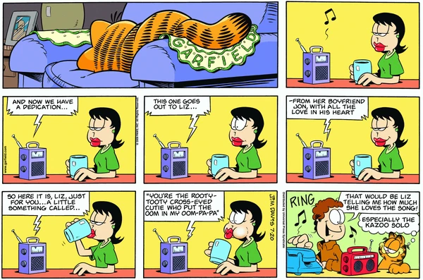 Garfield, July 2008 comic strips | Garfield Wiki | Fandom