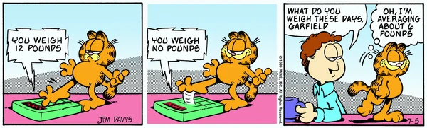 Garfield, July 1989 comic strips | Garfield Wiki | Fandom