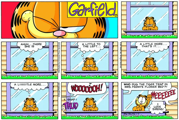Garfield, November 2001 comic strips | Garfield Wiki | Fandom