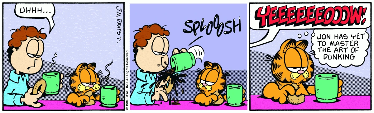 Garfield, July 1994 comic strips | Garfield Wiki | Fandom