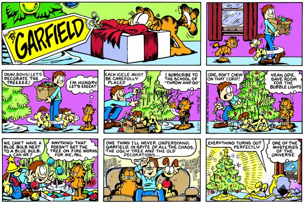 Garfield, December 1991 comic strips | Garfield Wiki | Fandom