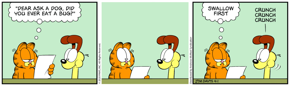 Garfield, April 2020 comic strips | Garfield Wiki | Fandom