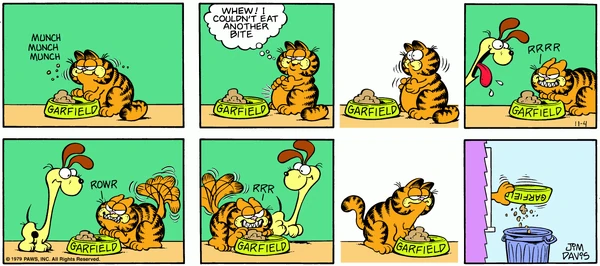 Garfield, November 1979 comic strips | Garfield Wiki | Fandom