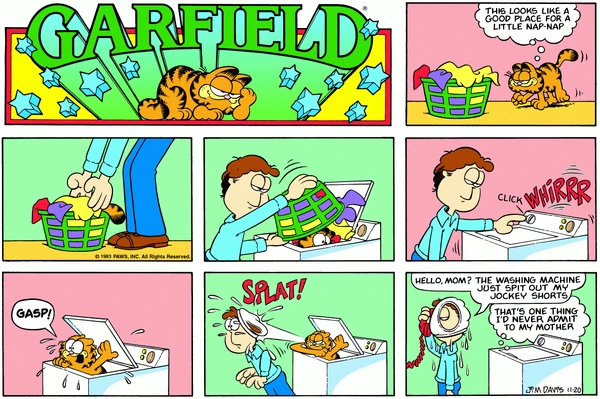 Garfield, November 1983 comic strips | Garfield Wiki | Fandom