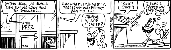 Mr. Potato Head, July 2001 comic strips | Garfield Wiki | Fandom