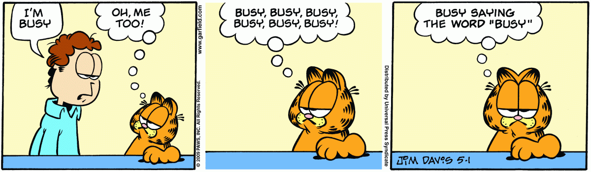 Garfield, May 2009 comic strips | Garfield Wiki | Fandom