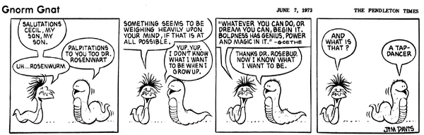 Gnorm Gnat, 1973 comic strips | Garfield Wiki | Fandom