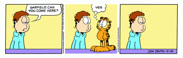 Garfield, October 2011 comic strips | Garfield Wiki | Fandom